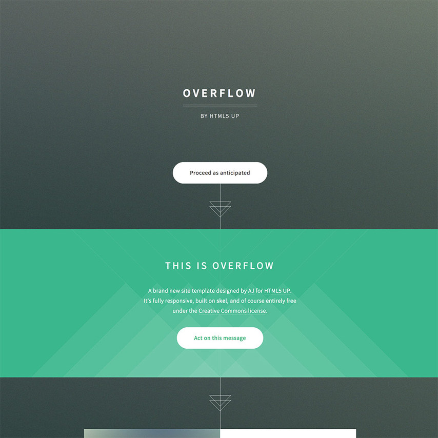 Overflow Retro Free Responsive Template