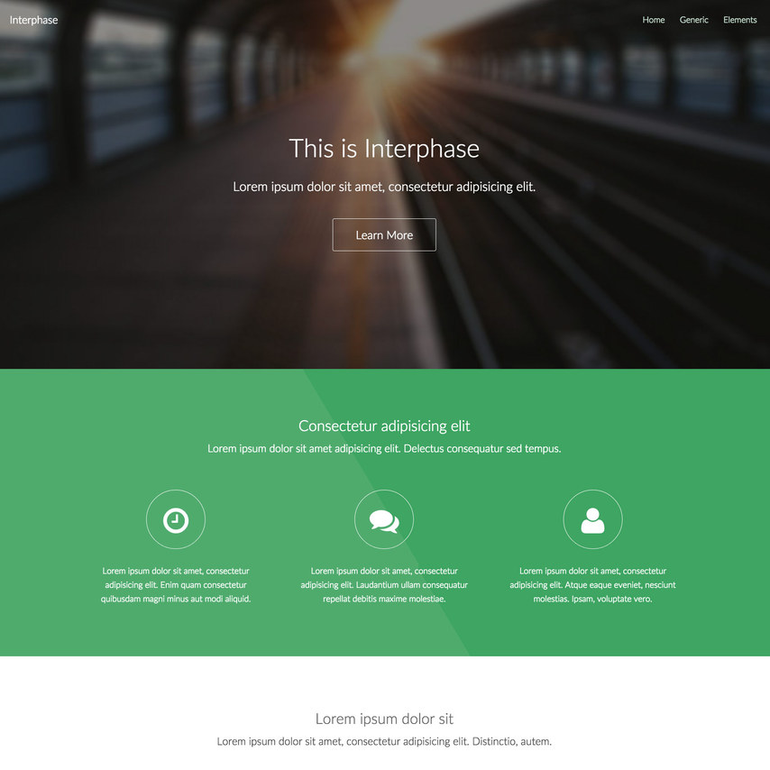 Flat Interphase Free Responsive Template