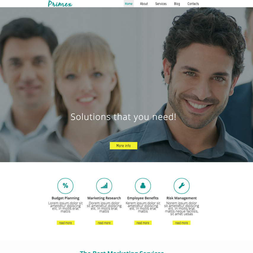Primex - Responsive Website Template
