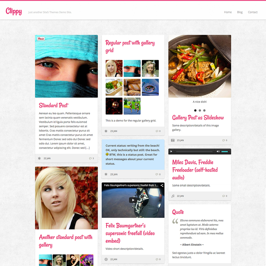 Clippy Free Responsive WordPress Theme