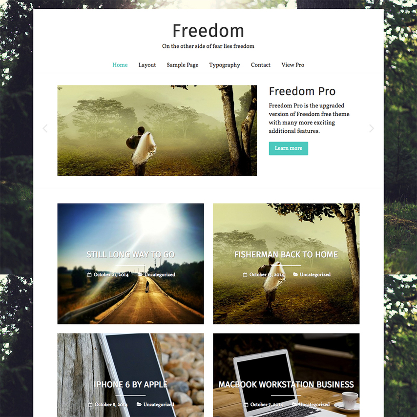 Freedom Free Responsive WordPress Theme