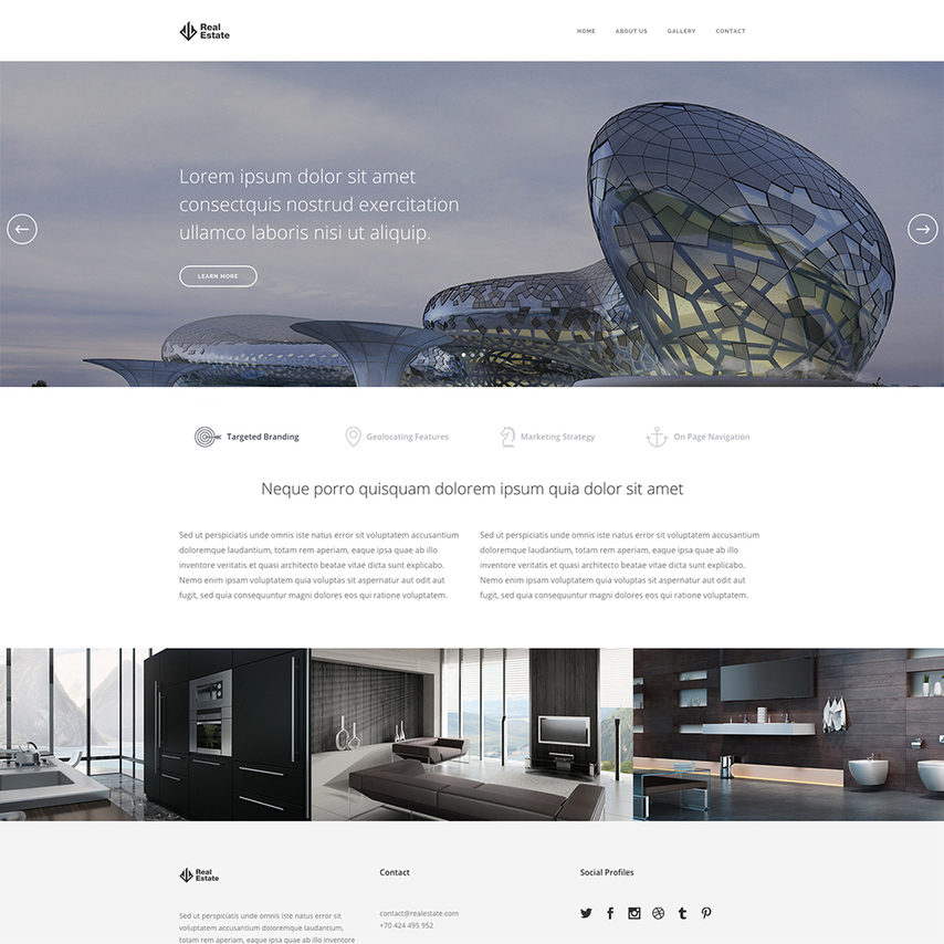 Real Estate Website Template
