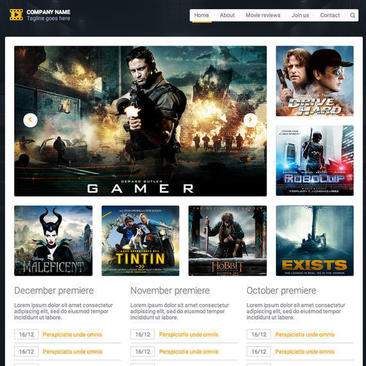 Movie Website Templates Free Website Themes - (161 Free Downloads)