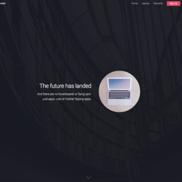 Animated Landing Page Free Website Themes - (23 Free Downloads)